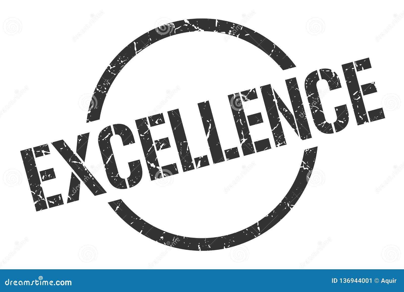 Excellence stamp stock vector. Illustration of isolated - 136944001