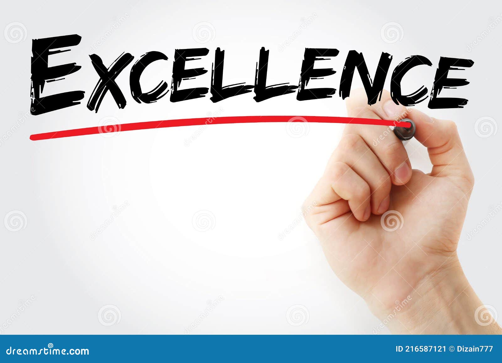 Excellence Text with Marker, Business Concept Background Stock Image ...