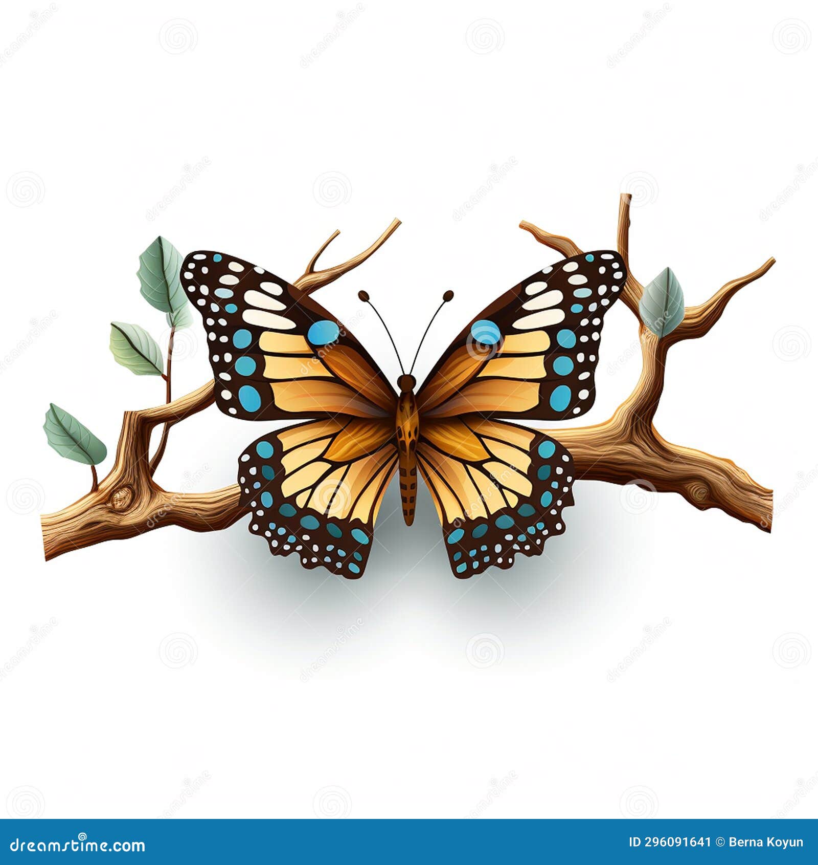 Excellent Butterfly Composition Lively Array Stock Illustration ...