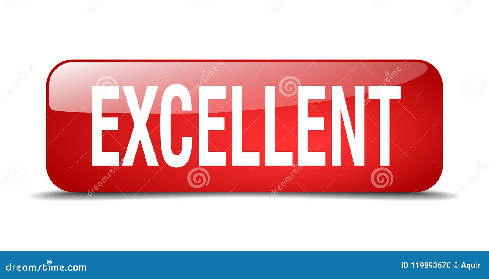 Excellent button stock vector. Illustration of banner - 119893670