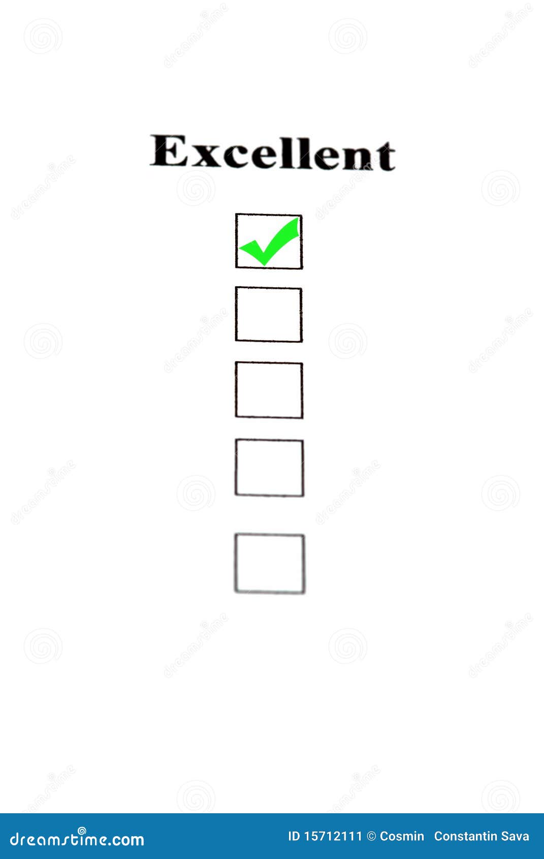 Excellent check stock image. Image of buyer, consumer - 15712111