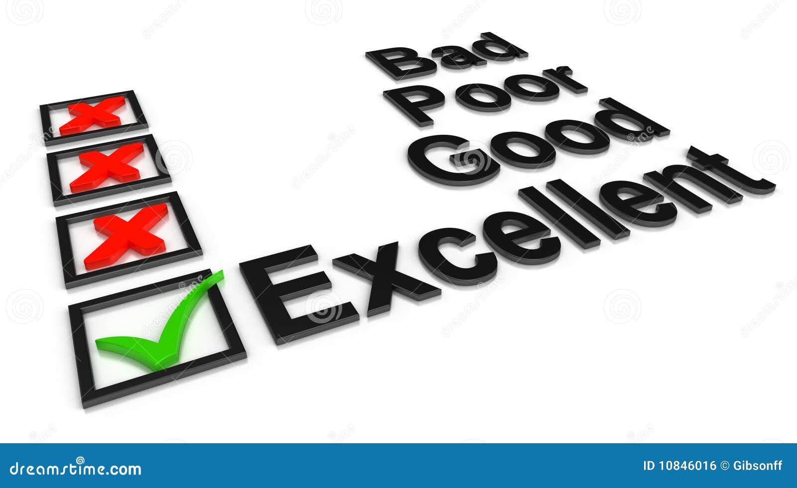 Excellent choice stock illustration. Illustration of checklist - 10846016