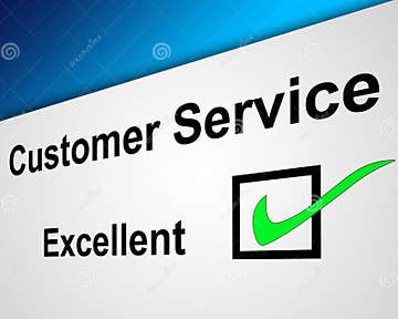 Excellent Customer Service stock illustration. Illustration of ...