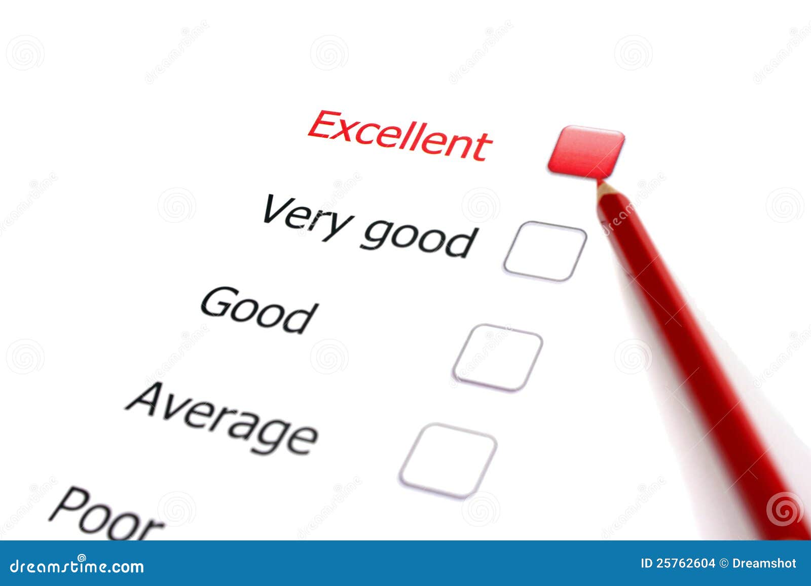 Excellent grading stock photo. Image of excellent, mark - 25762604