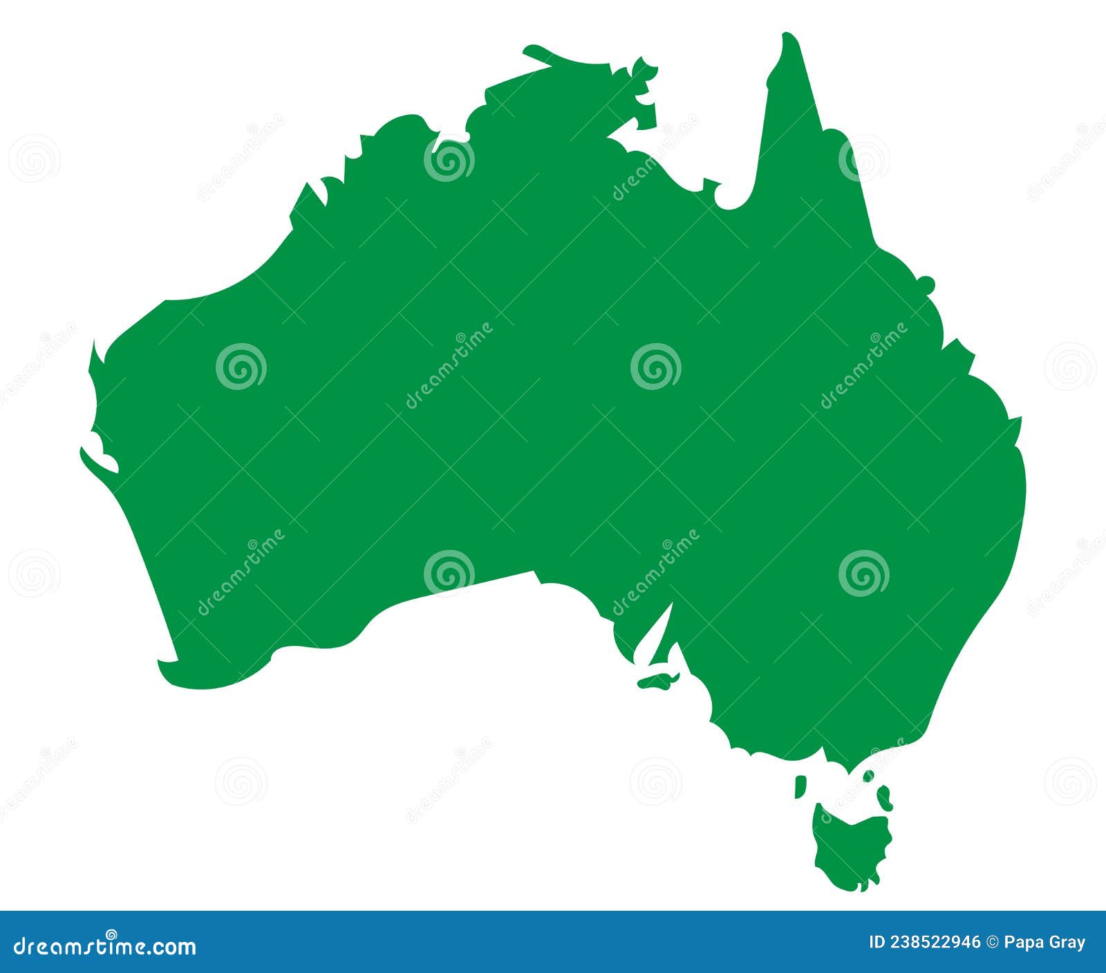 Australia Vector Map stock vector. Illustration of country - 238522946