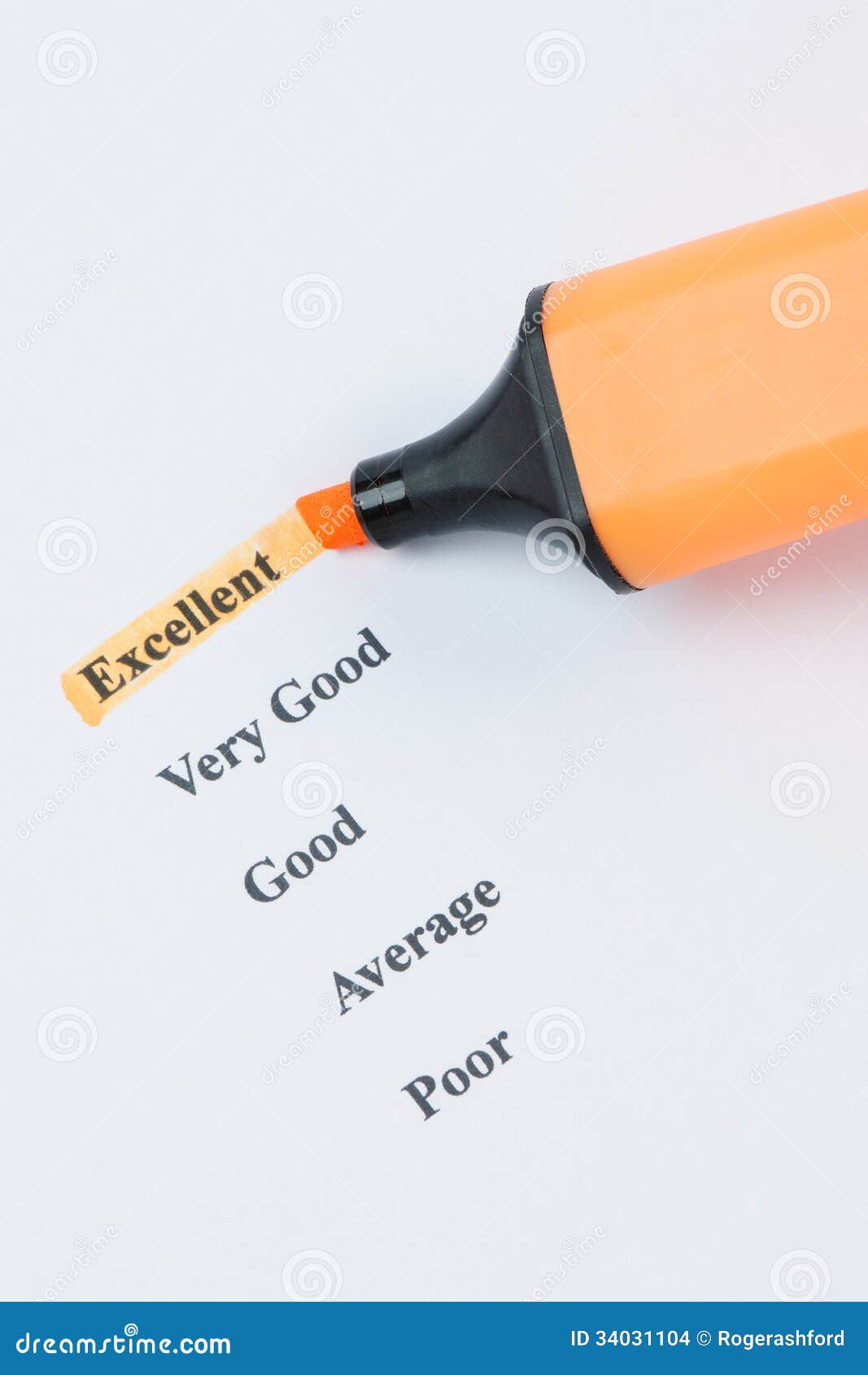 Excellent stock photo. Image of report, highlighter, choice - 34031104