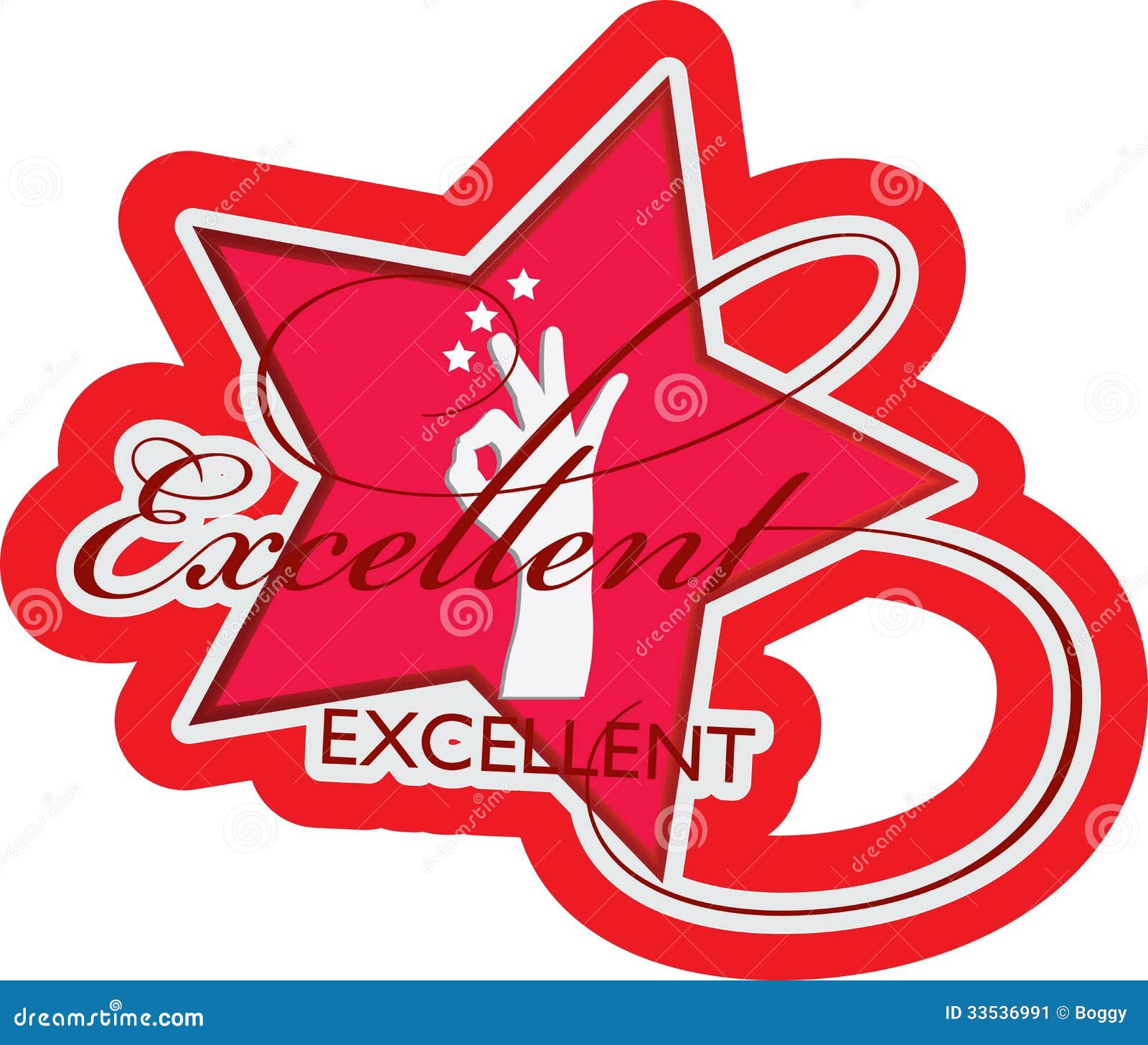 Excellent icon stock vector. Illustration of fist, human - 33536991