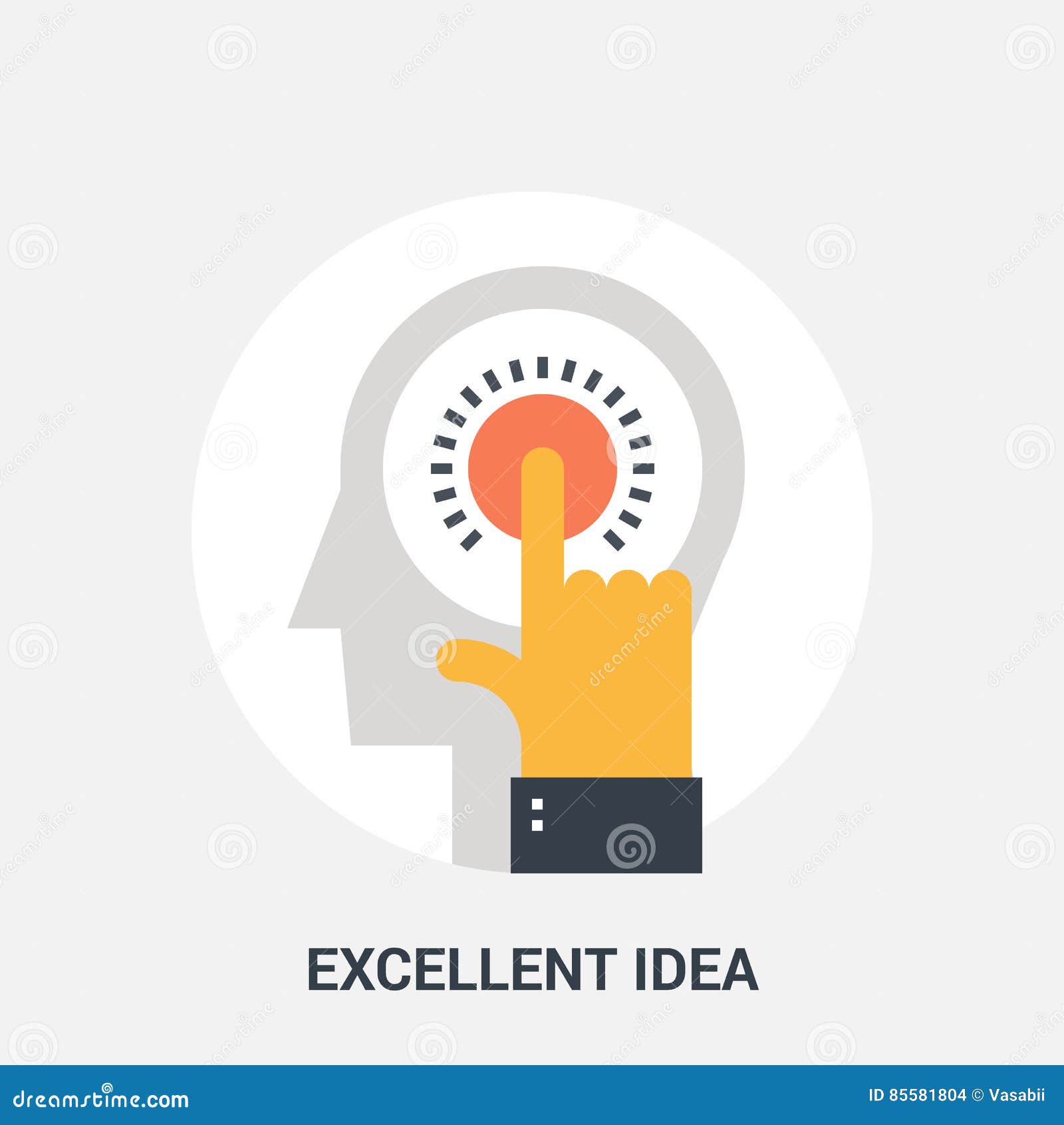 Excellent Idea Icon Concept Stock Vector - Illustration of icon, idea ...