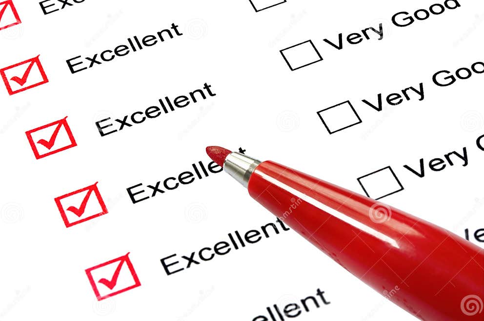 Excellent Rating stock photo. Image of rate, test, rating - 6315852