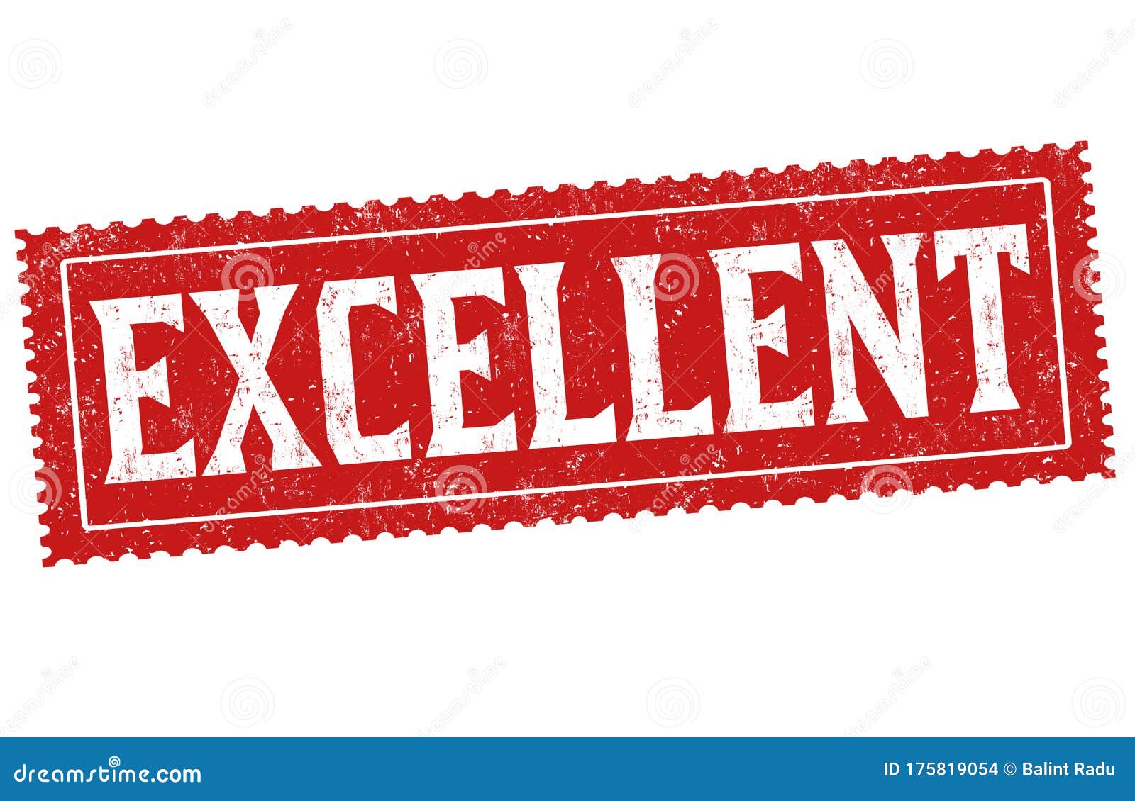 Excellent sign or stamp stock vector. Illustration of award - 175819054