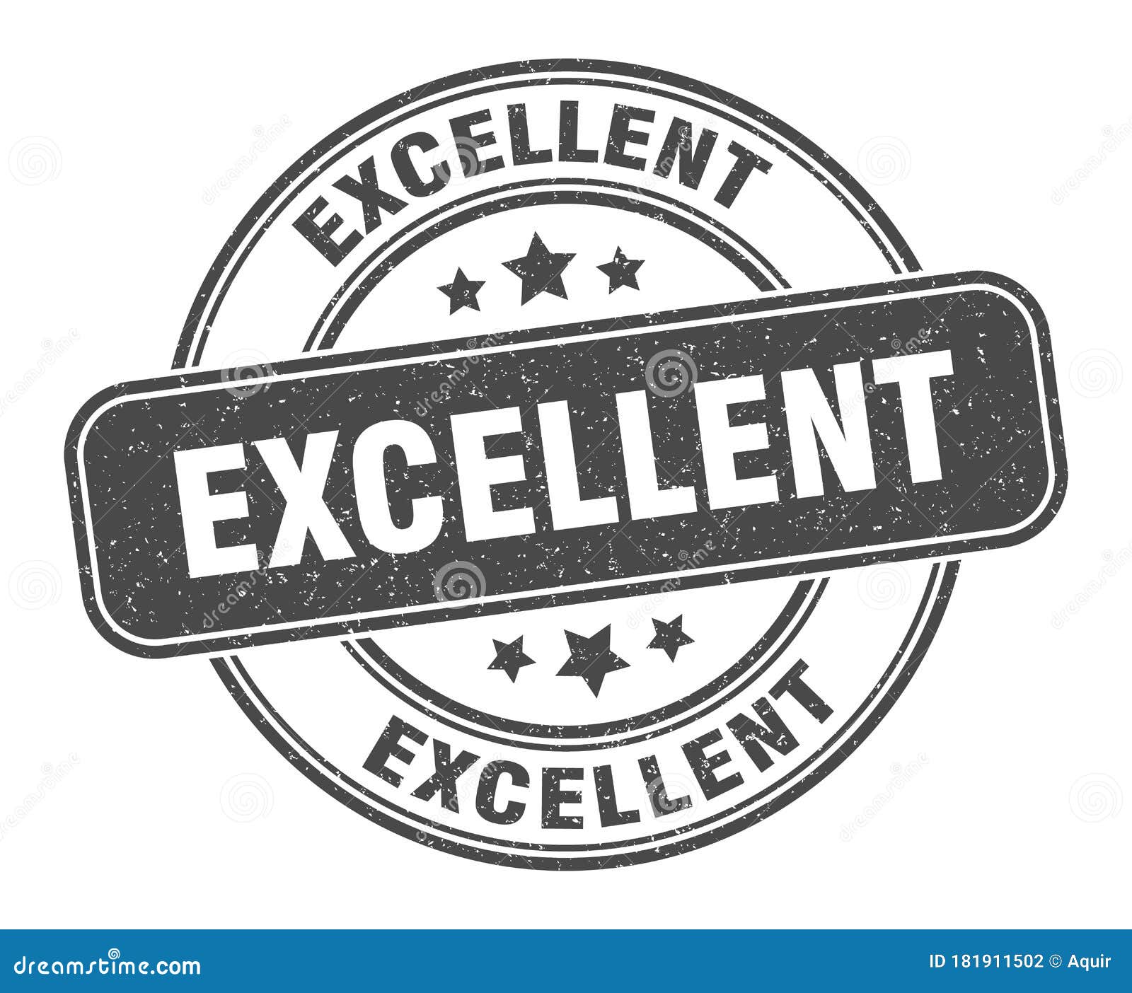 Excellent Stamp. Excellent Round Grunge Sign Stock Vector ...