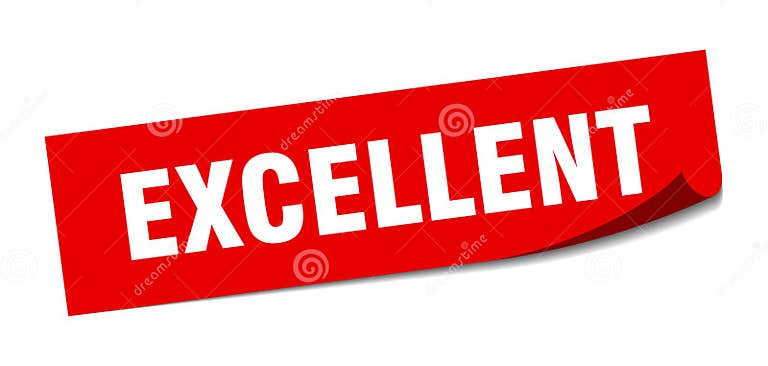 Excellent sticker. stock vector. Illustration of price - 153372254