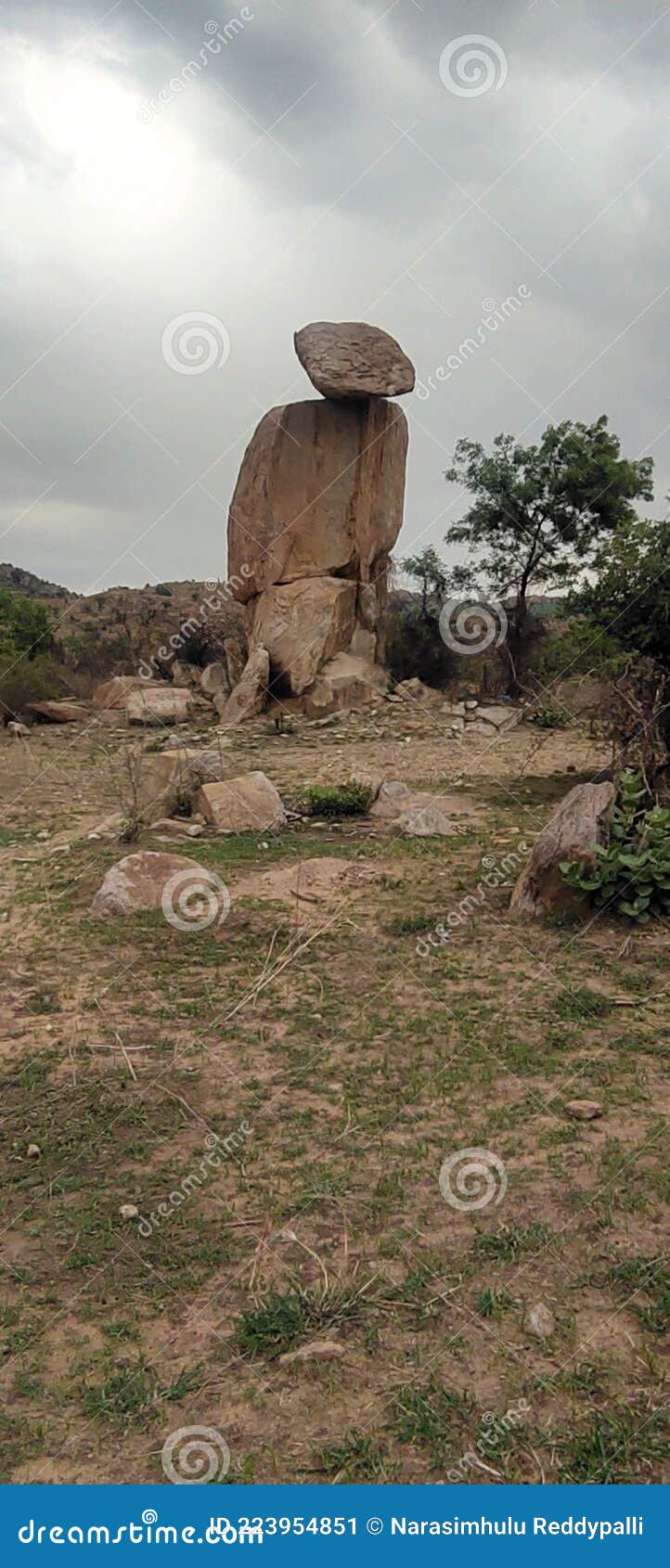 Excellent stone rack Hil stock image. Image of cross - 223954851