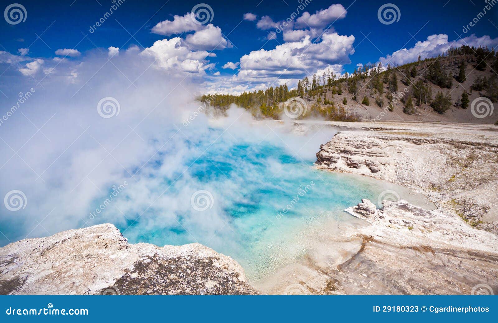 Excelsior Geyser Crater stock image. Image of tourism - 29180323