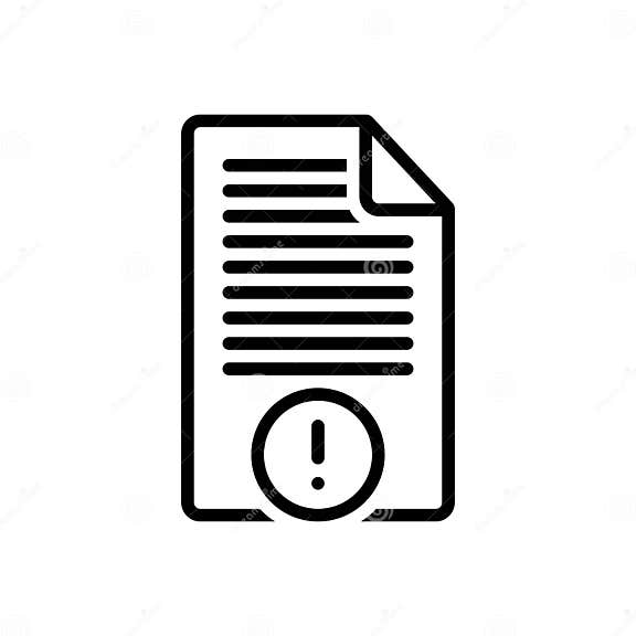 Black Line Icon for Exception, Barring and Rejection Stock Vector ...