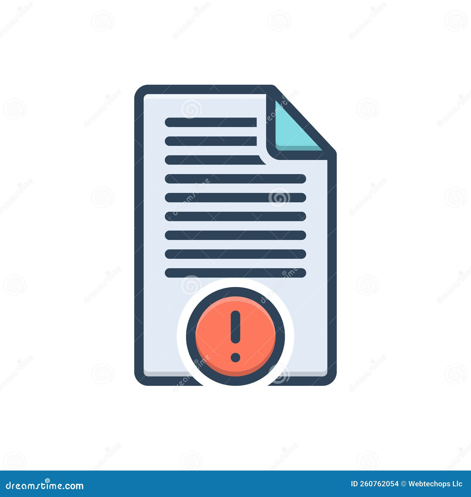 Color Illustration Icon for Exception, Barring and Rejection Stock ...