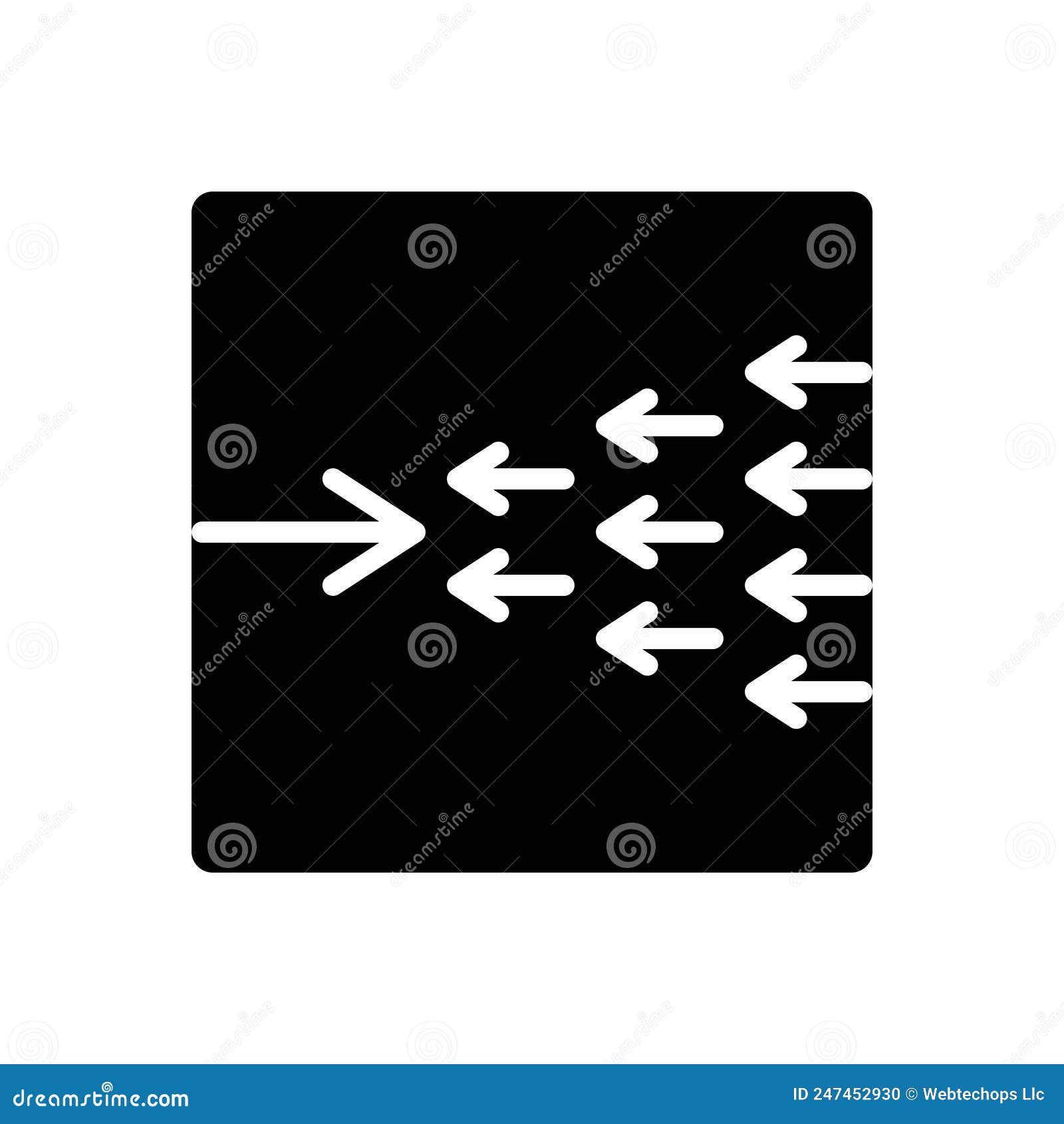 Black Solid Icon for Exception, Omission and Exclusion Stock Vector ...