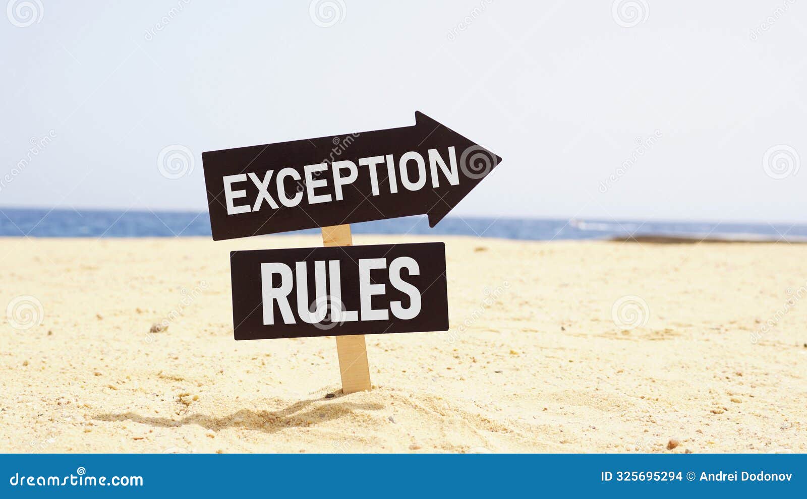 Exception To the Rules is Shown Using the Text Stock Photo - Image of ...