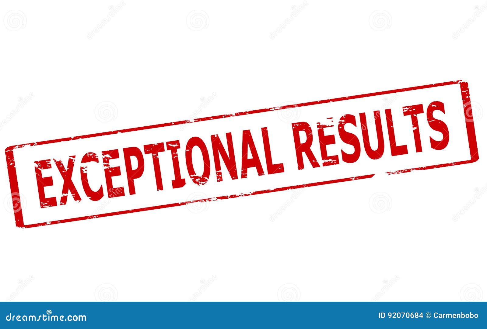 Exceptional Results Letter Rubber Stamp Template Vector Illustration ...