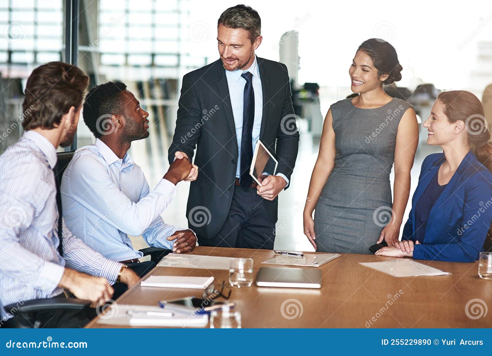 Exceptional Work As Usual. a Group of Corporate Colleagues Working ...