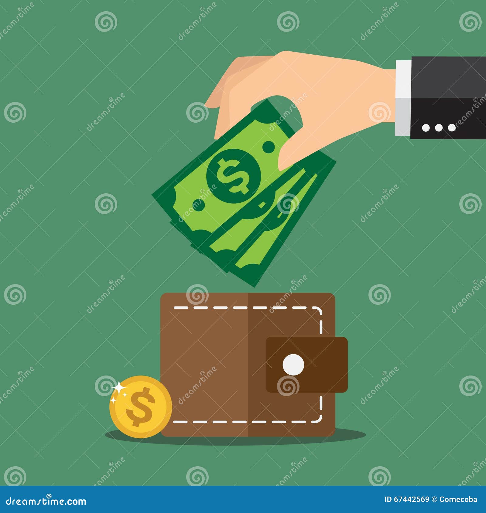 Excepto o dinheiro ilustração do vetor. Ilustração de vetor - 67442569