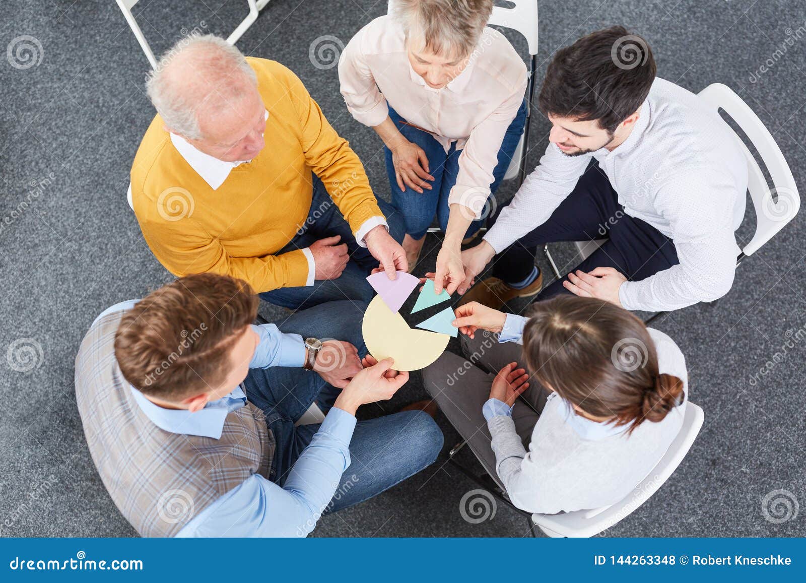 Excercise for Team Building Stock Photo - Image of building ...