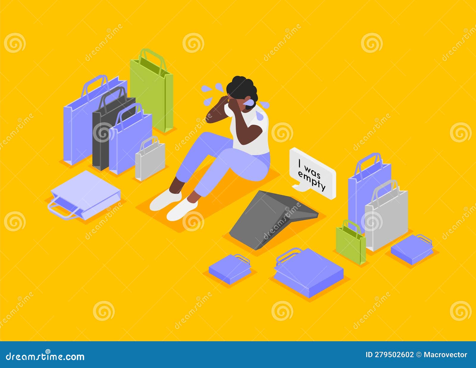 Excess Spending Parenting Background Cartoon Vector | CartoonDealer.com ...