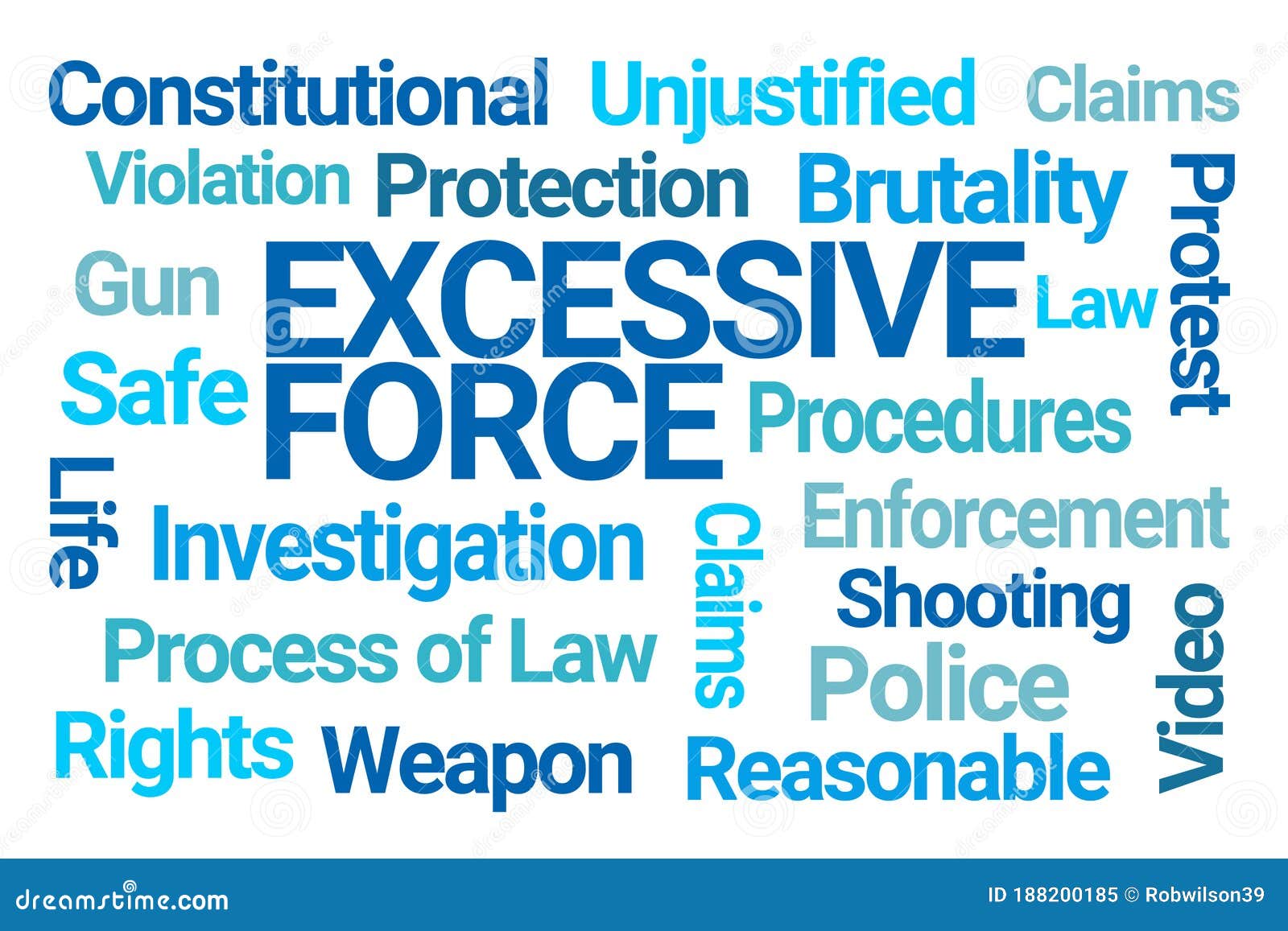 EXCESSIVE FORCE Text On Blue Lines Stamp Sign Royalty-Free Stock ...