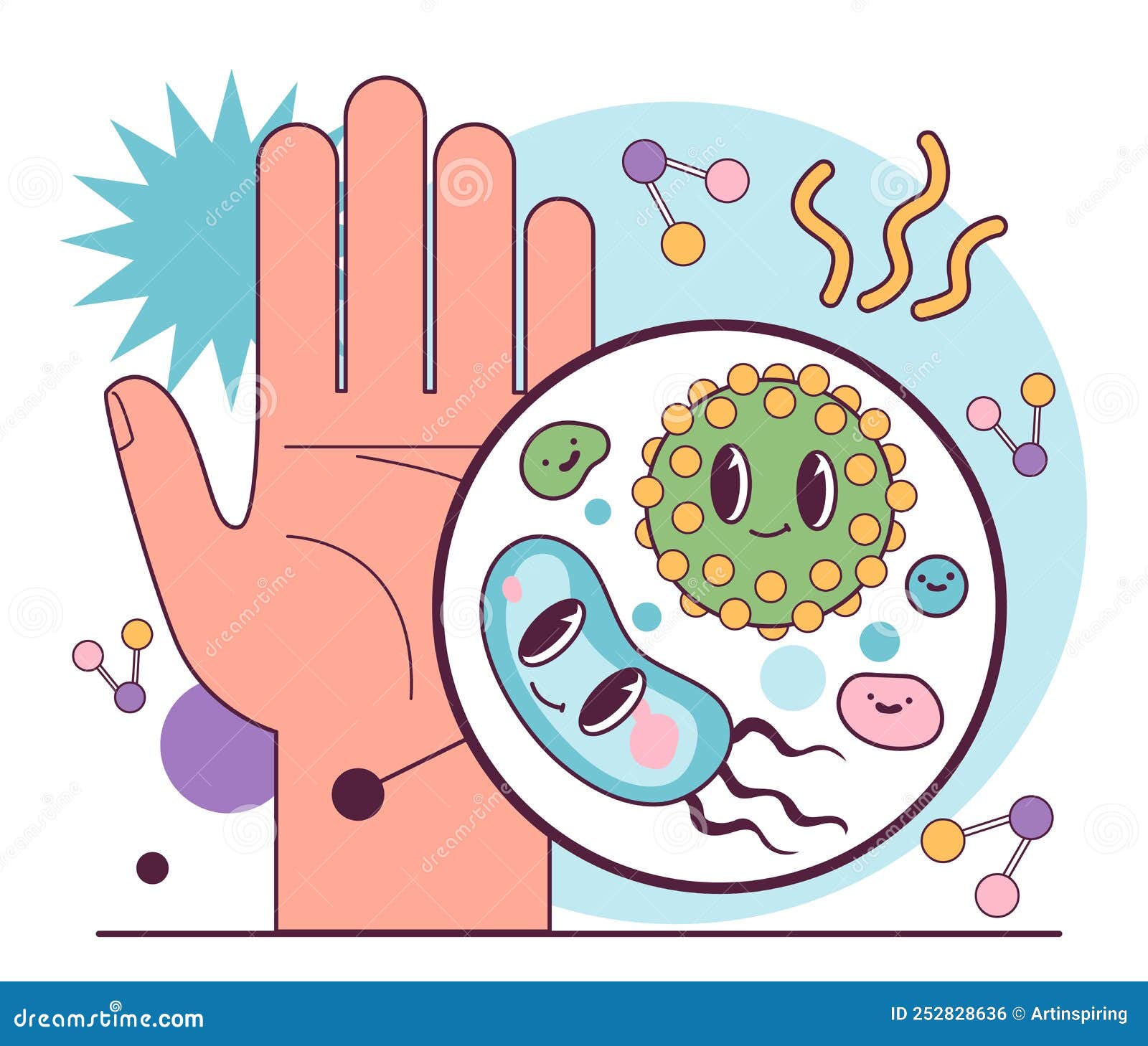 Excessive Sweating or Hyperhidrosis Concept. Sweat Problem Stock Vector ...