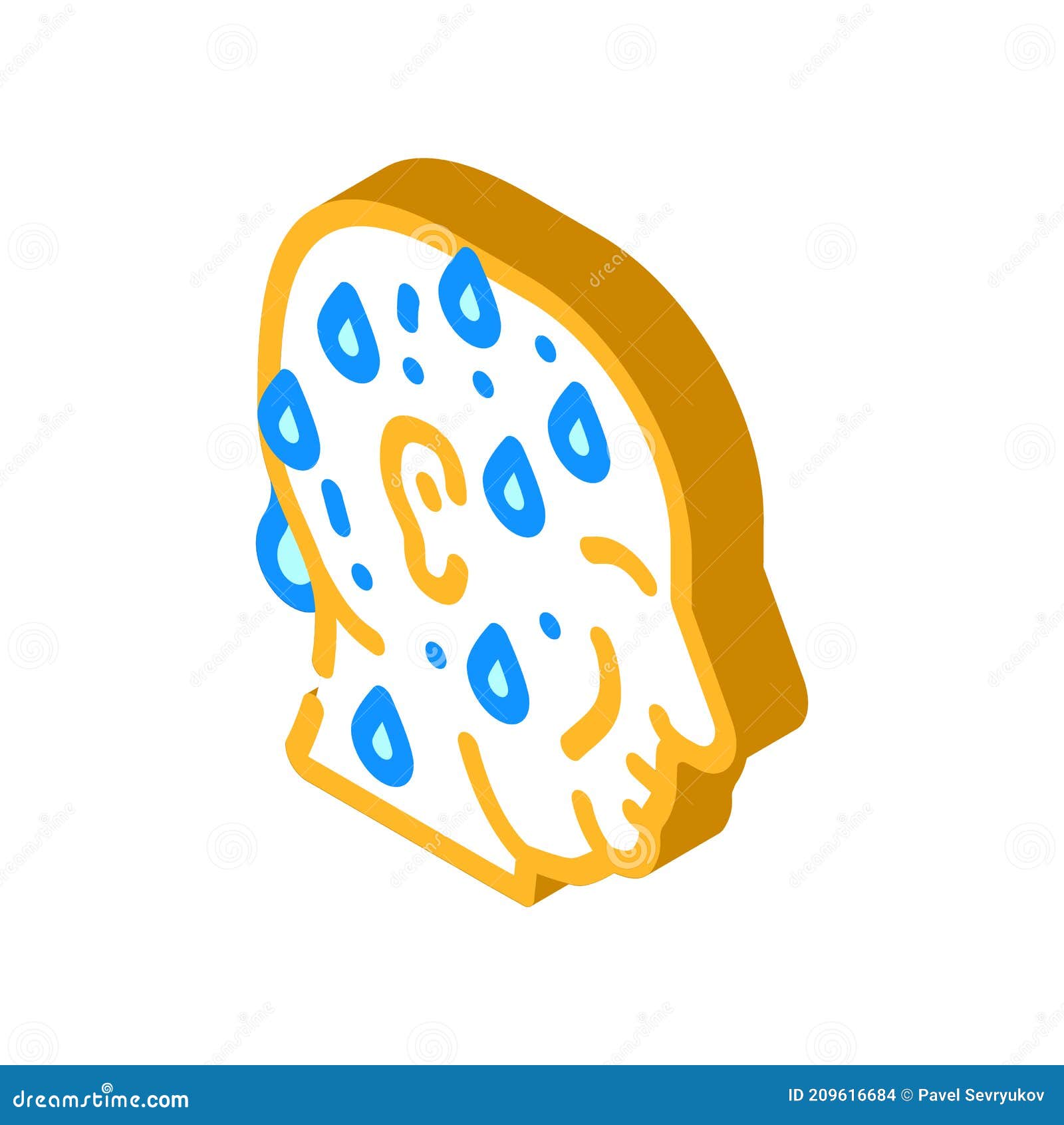 Excessive Sweating Isometric Icon Vector Illustration Flat Stock Vector ...