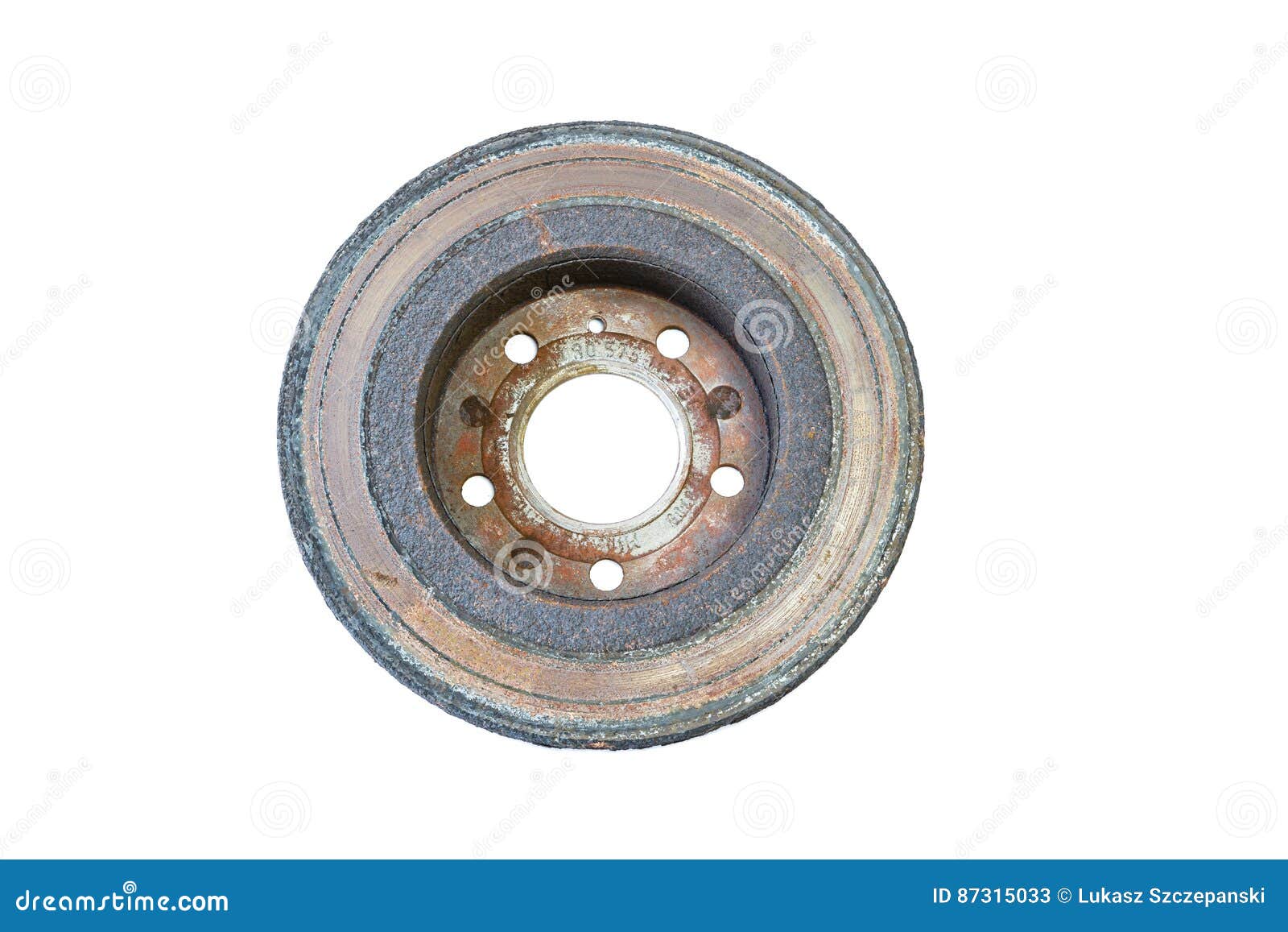 Excessively Used Rusty Brake Disc Stock Image - Image of rusty ...