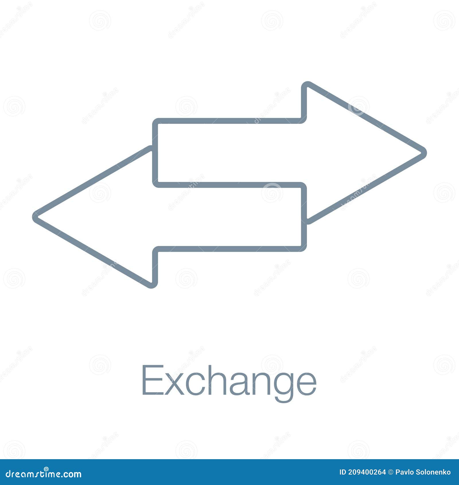 Exchange Arrow Icon, Reverse Swap Vector Switch Flip. Stock Vector ...