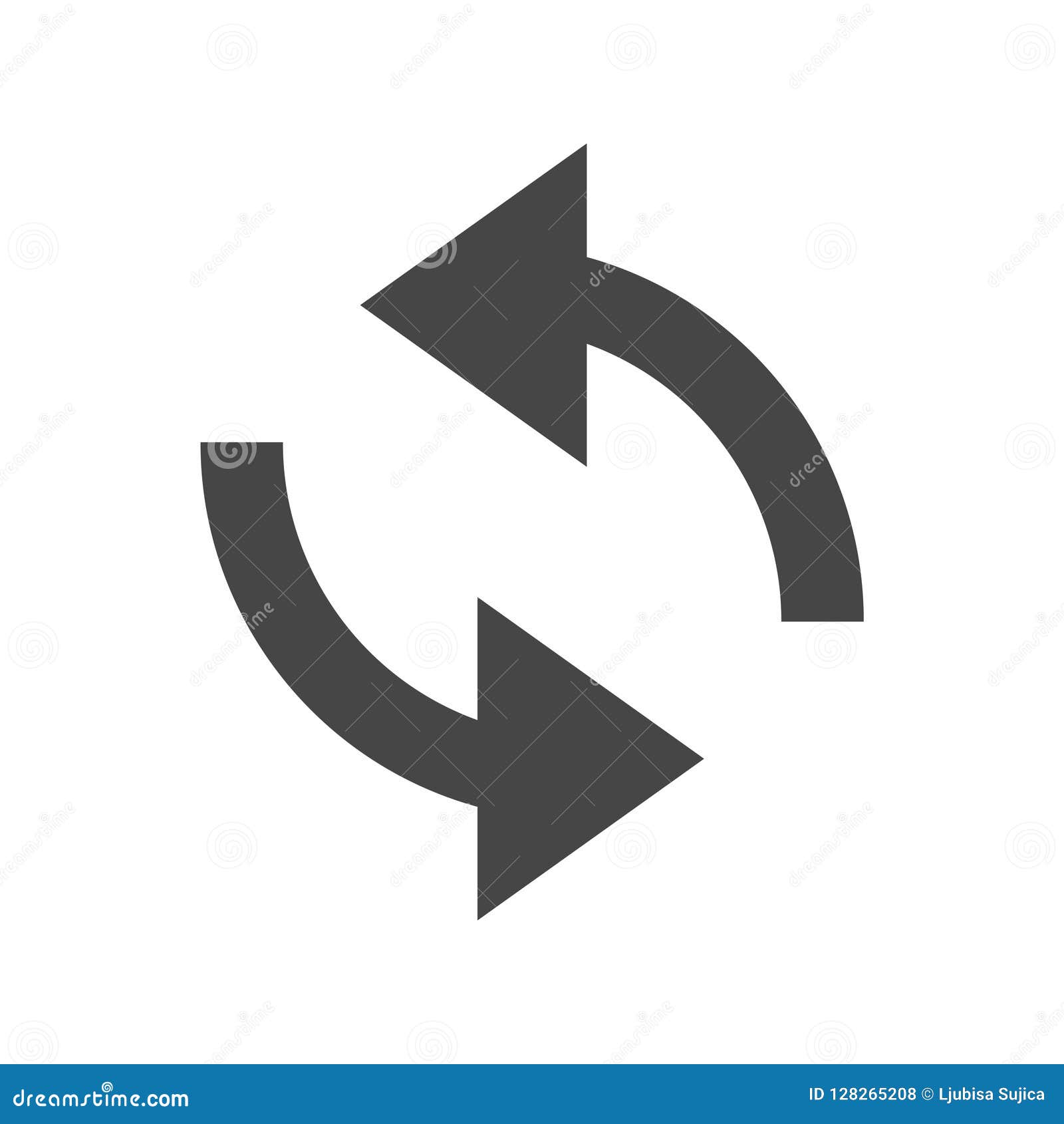 Exchange Arrow Icon, Sync Arrows Stock Illustration - Illustration of ...