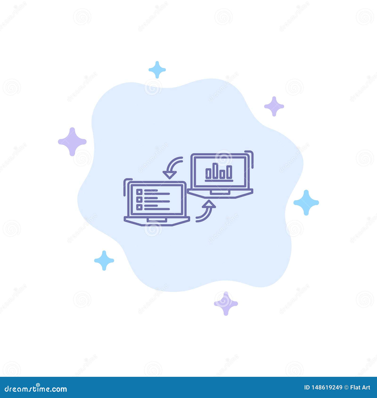 Exchange, Business, Completers, Connection, Data, Information Blue Icon ...