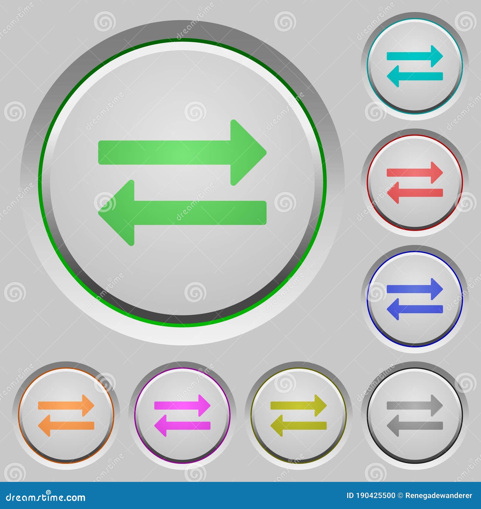 Exchange push buttons stock vector. Illustration of invert - 190425500