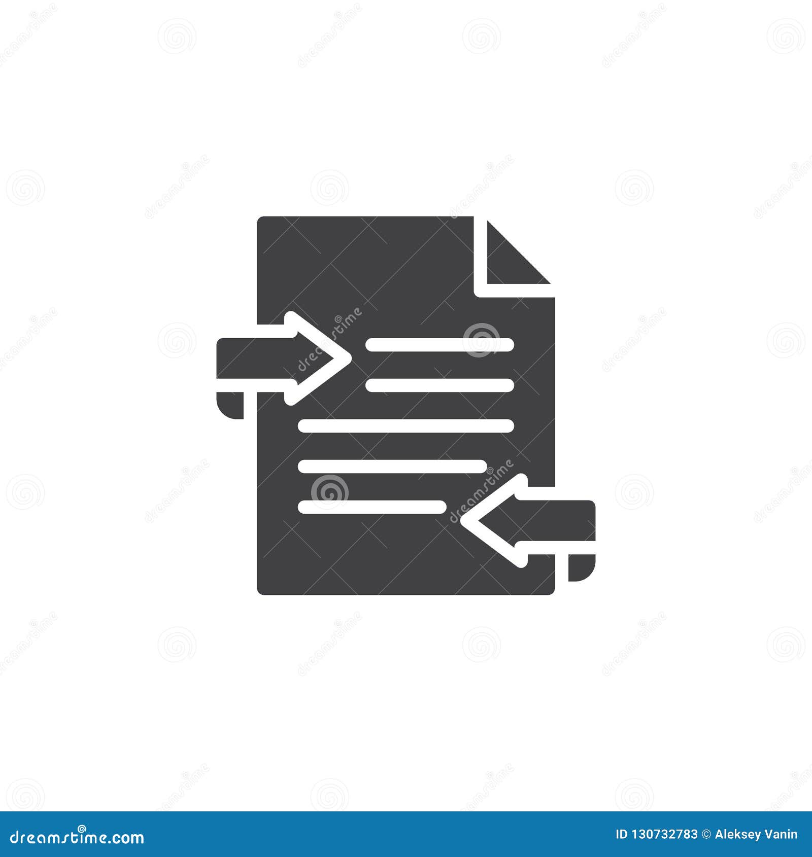 Exchange Documents File Vector Icon Stock Vector - Illustration of copy ...