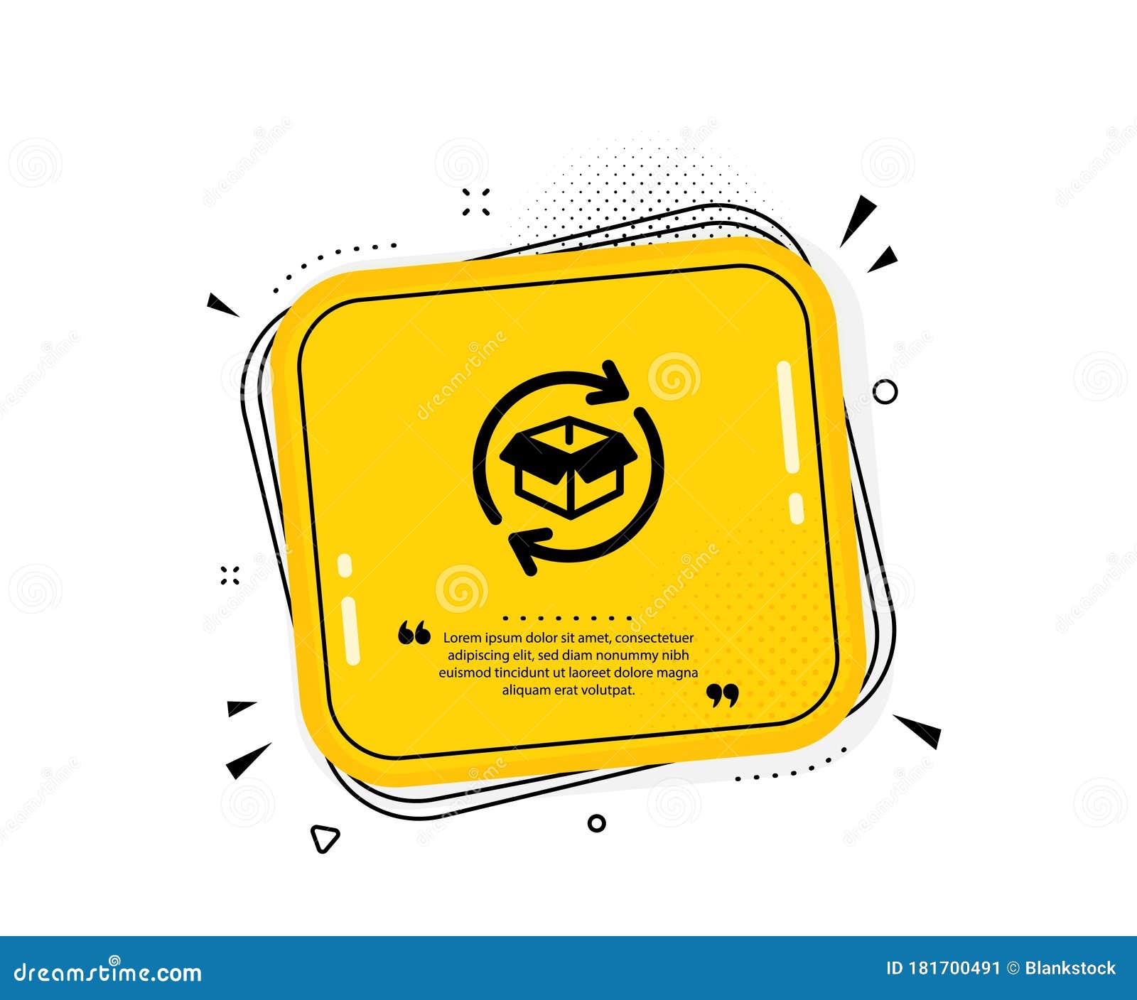 Exchange of Goods Icon. Return Parcel Sign. Vector Stock Vector ...