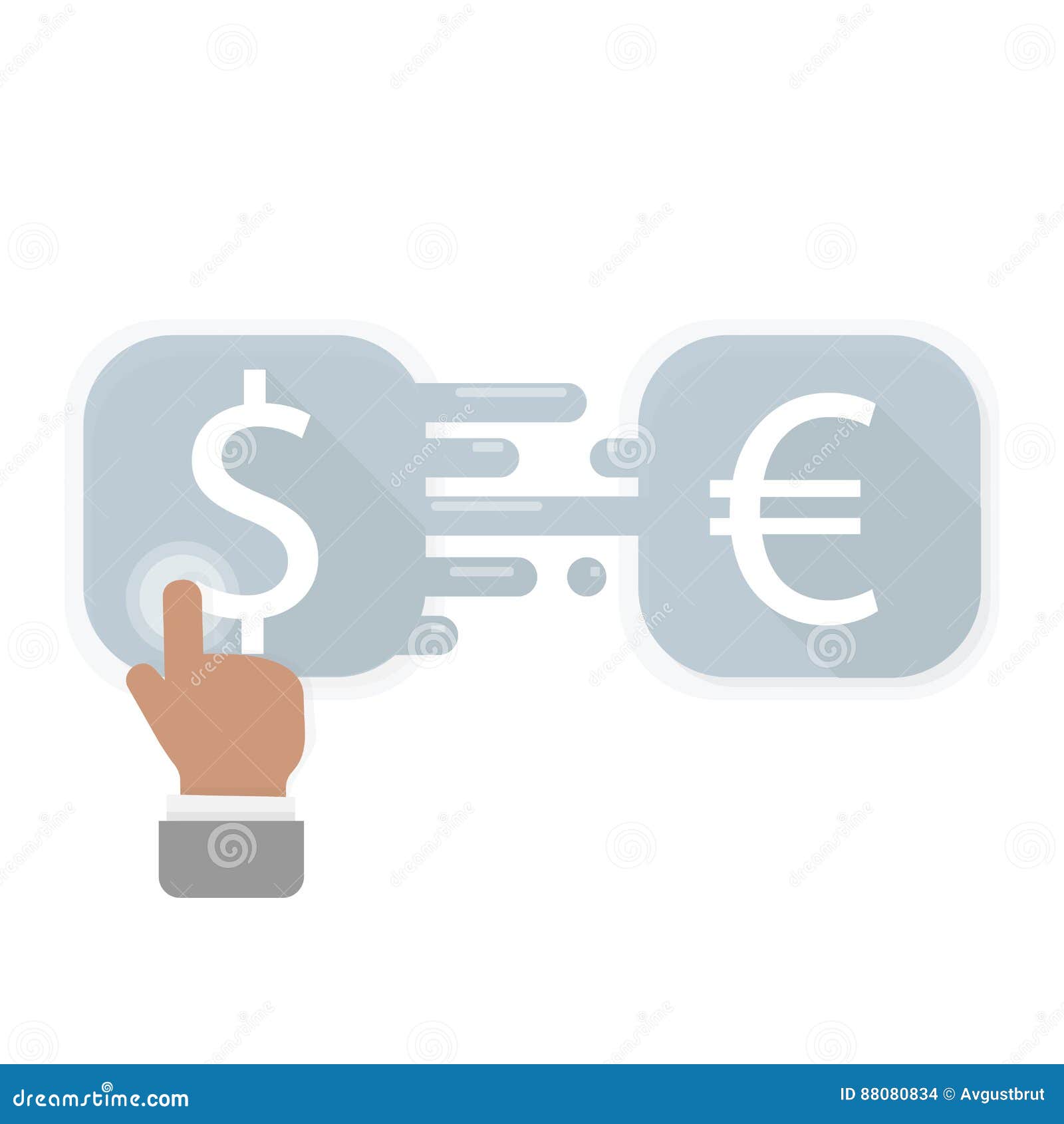 Exchange Icon Flat Design. Trendy Style for Graphic Design, Web Site ...