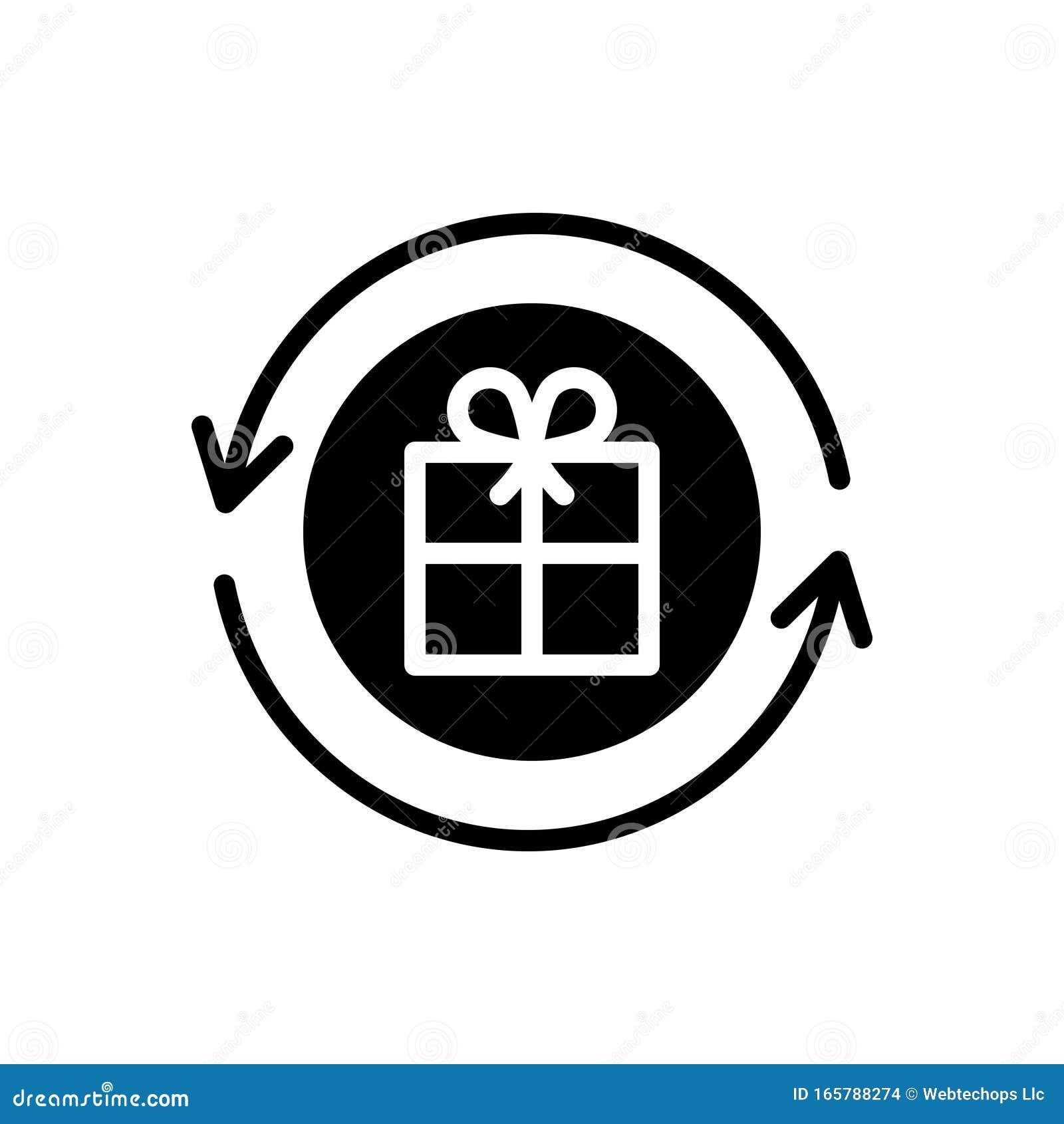 Black Solid Icon for Exchange, Interchange and Swapping Stock Vector ...