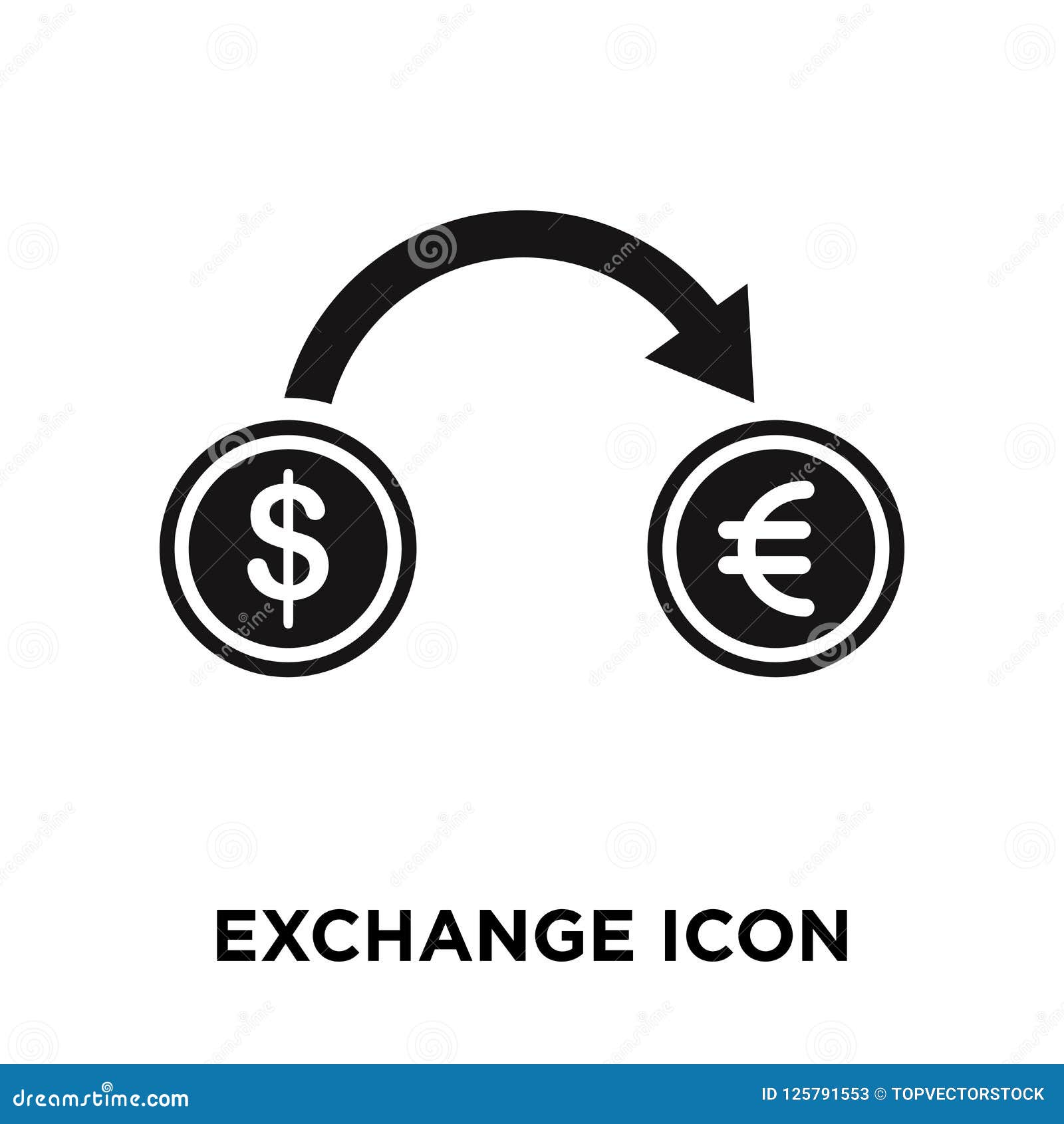 Exchange Icon Vector Isolated on White Background, Logo Concept Stock ...