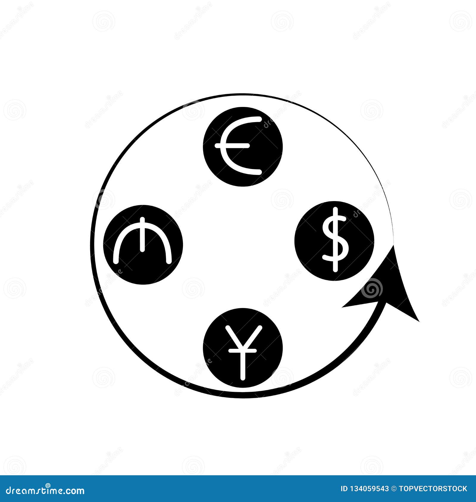 Exchange Icon Vector Isolated on White Background, Exchange Sign Stock ...