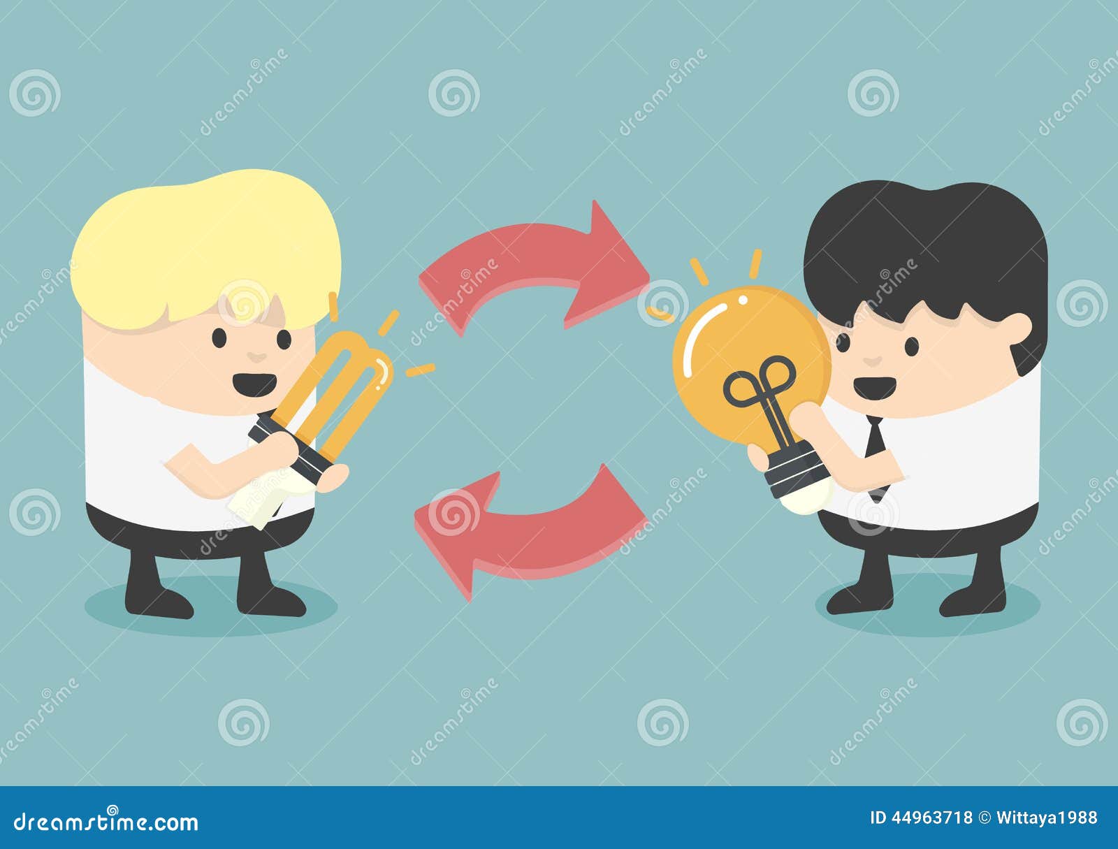 Exchange Of Ideas Robots Concept Note Paper Cartoon Sketch | CartoonDealer.com #31231157