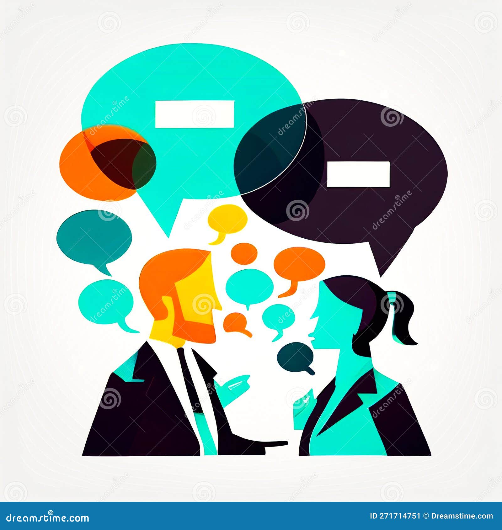 Exchange of Ideas, Idea, Think, Solution Stock Illustration ...
