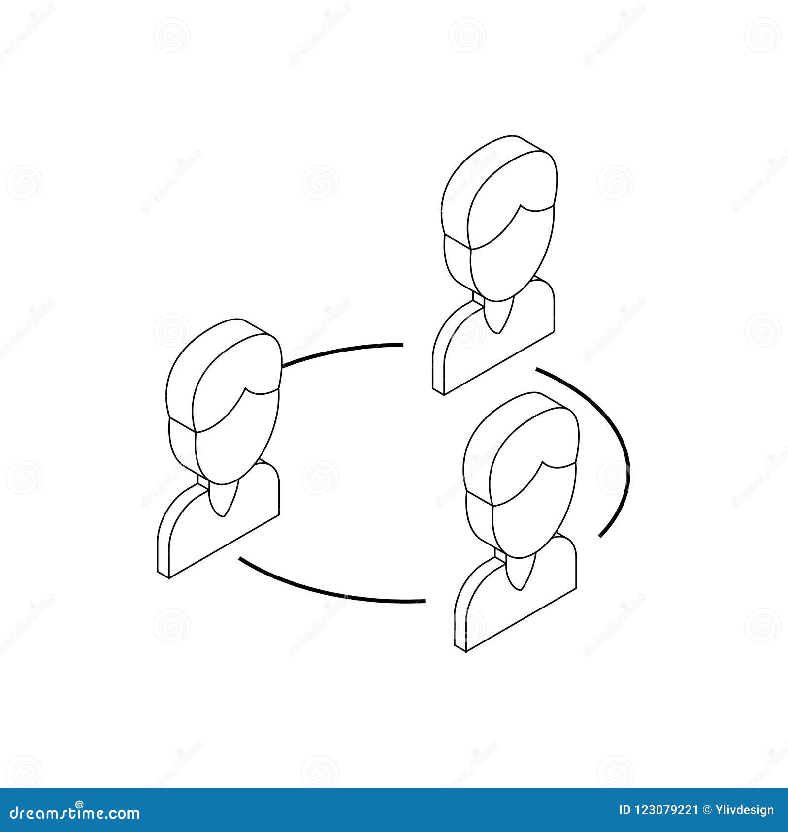 Exchange Information between People Icon Stock Illustration ...