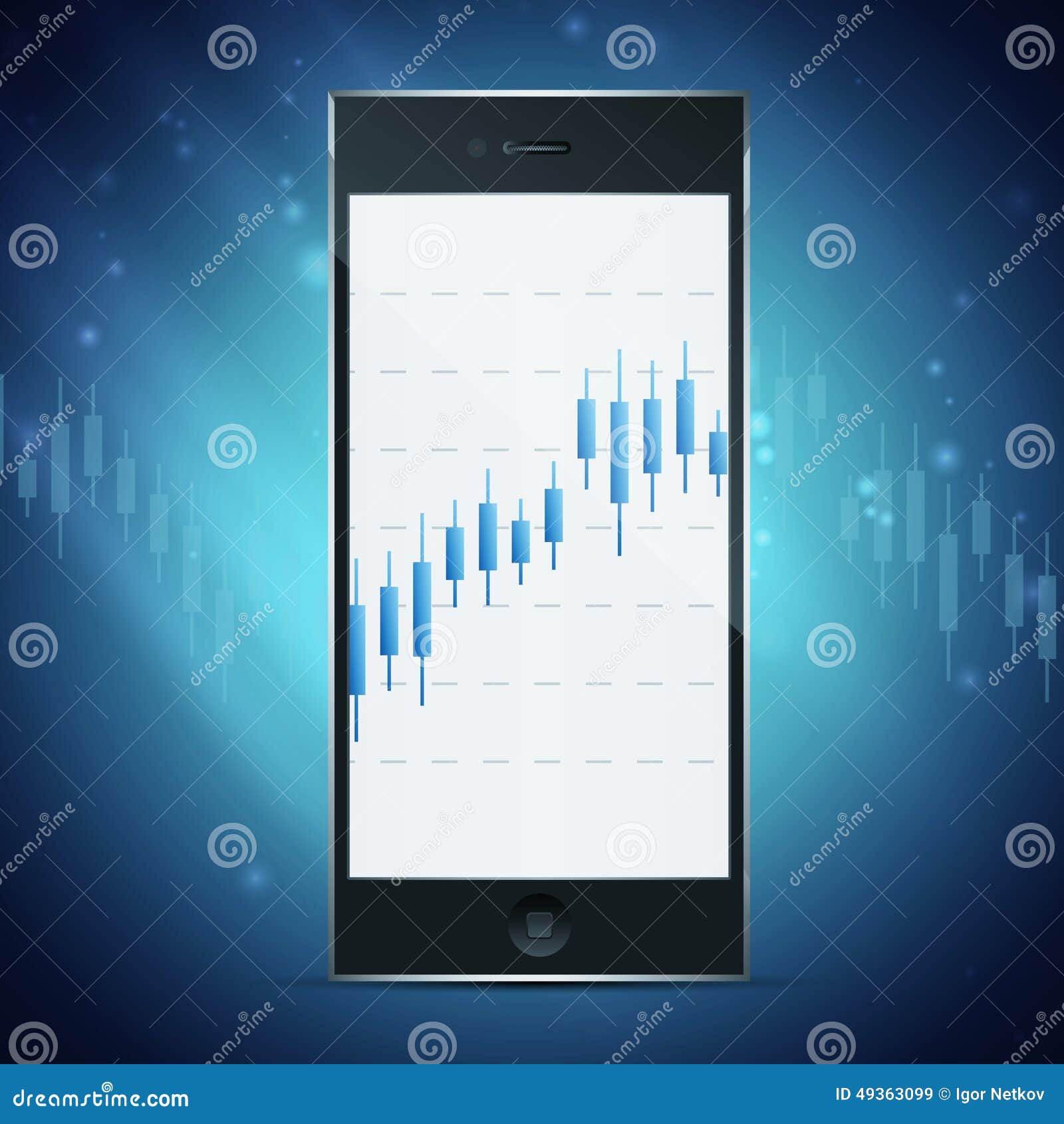 Exchange on phone concept stock illustration. Illustration of screen ...