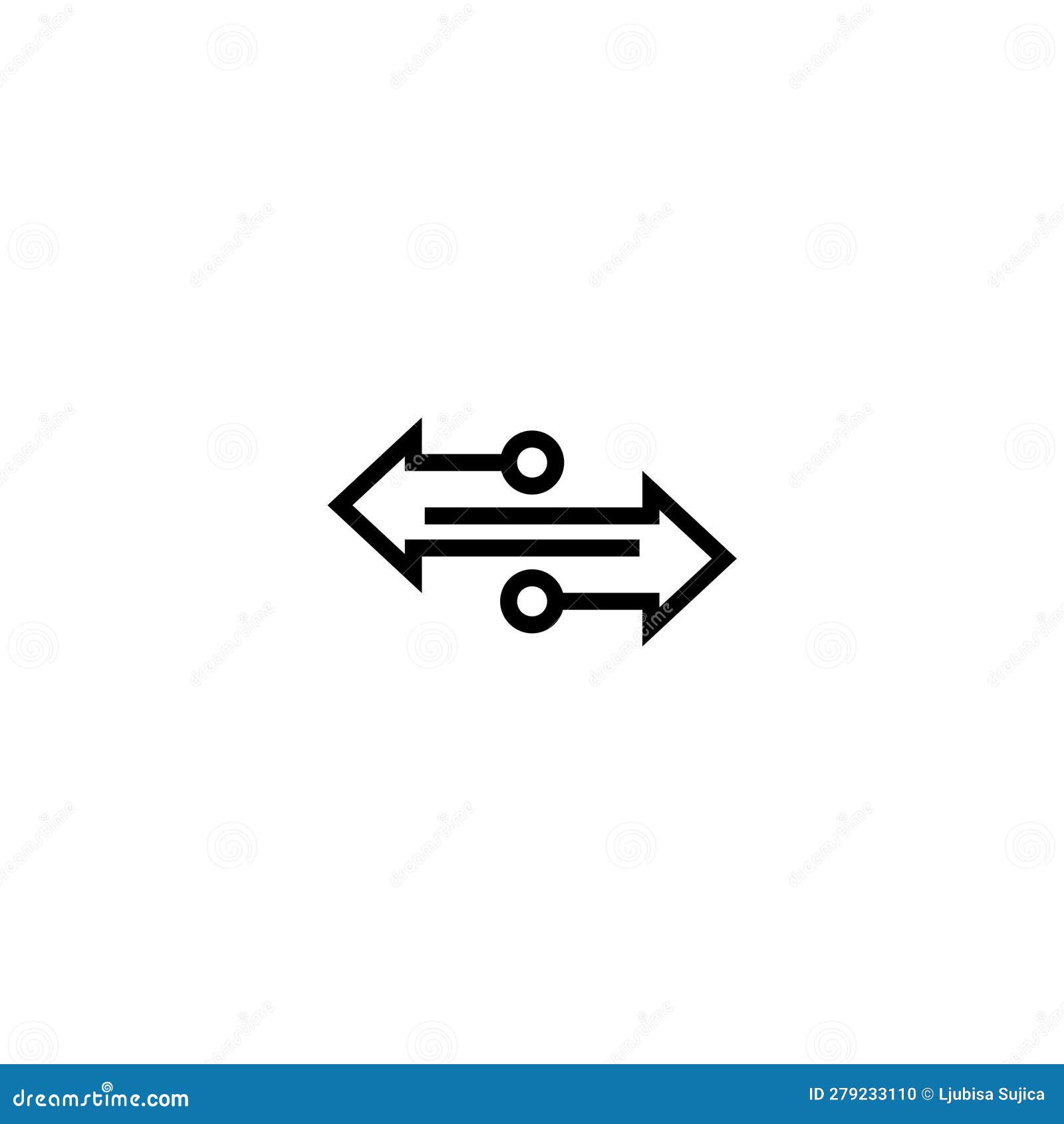 Exchange Process Arrow Icon for Web Design Isolated on White Background ...