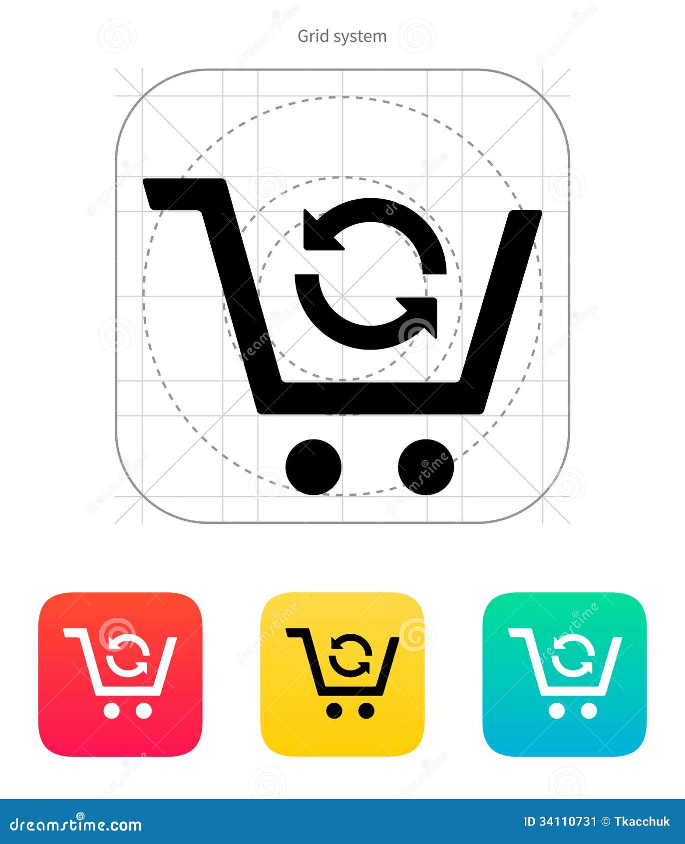 Exchange of product icon. stock vector. Illustration of merchant - 34110731