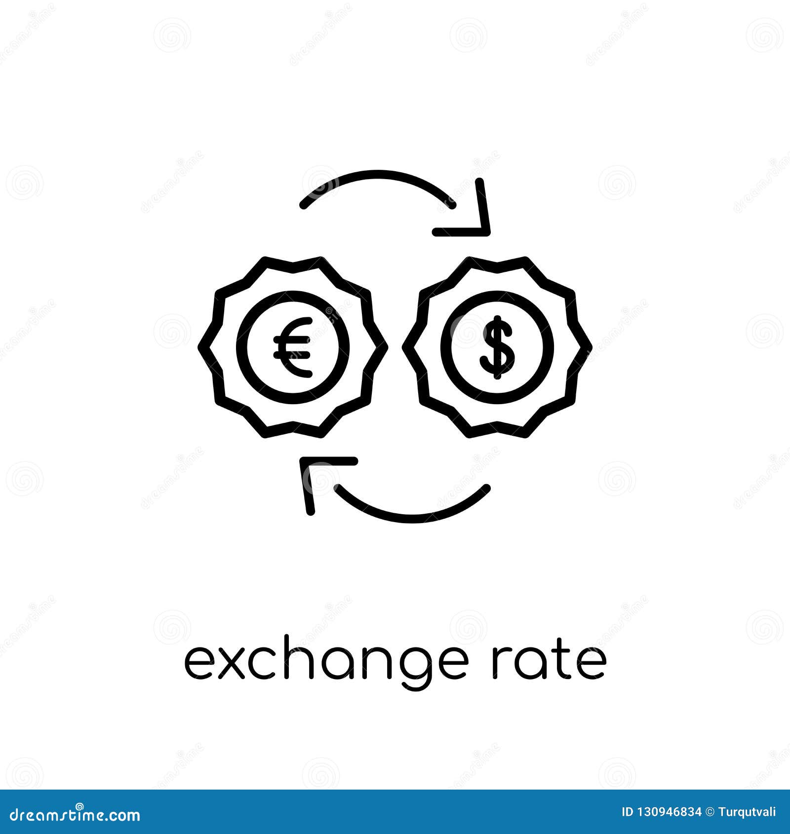 Exchange Rate Icon from Ecommerce Collection. Stock Vector ...