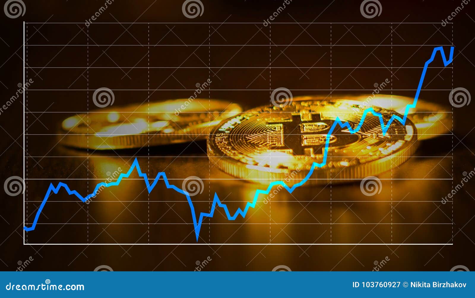The Exchange Rate Quotations Bitcoin. Illustration Stock Image - Image ...
