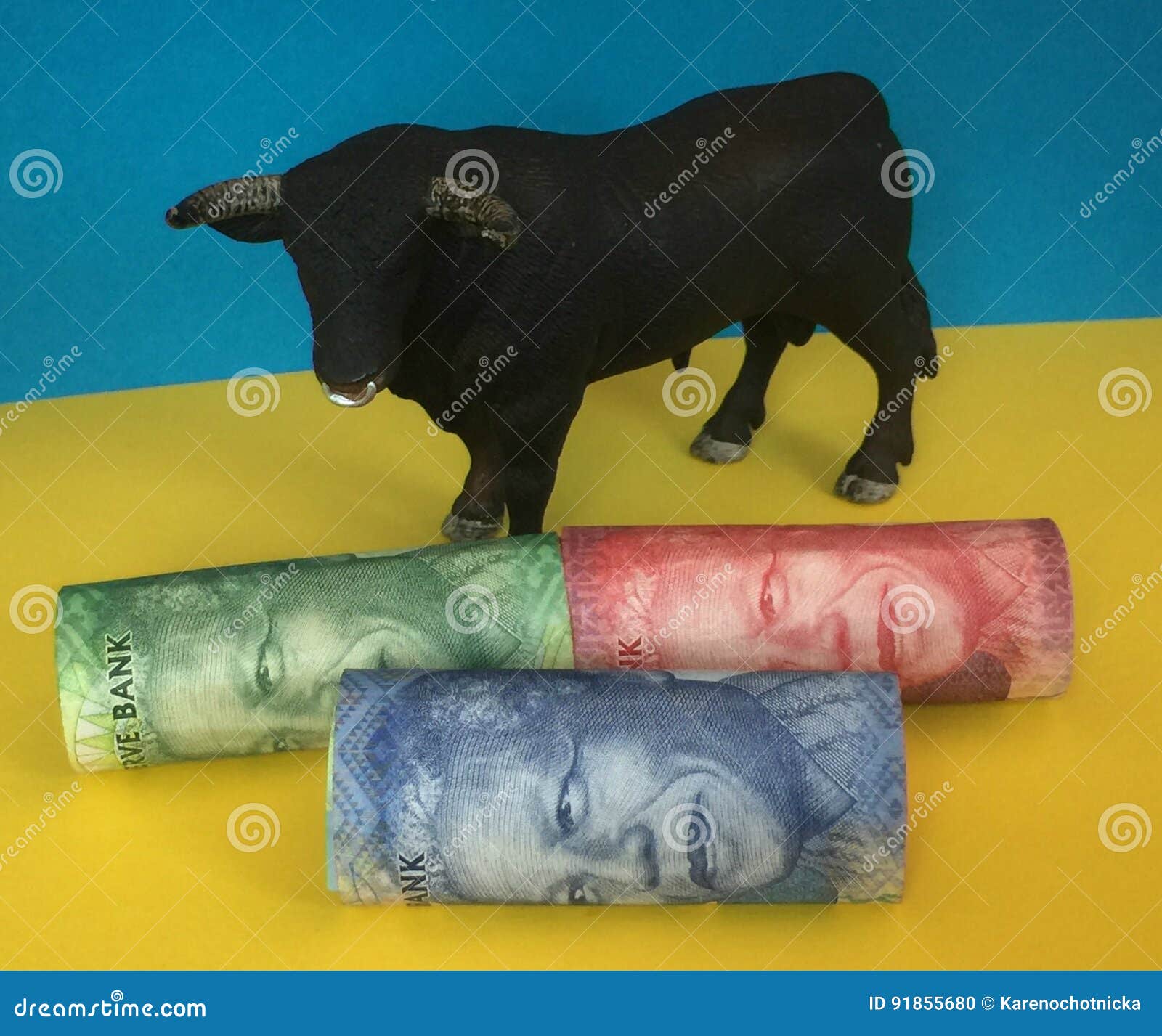 Exchange Rate US Dollar and South African Rand Stock Photo - Image of ...